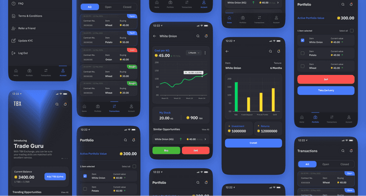 TBX Trading App Case Study | UX/UI Design | Financial Services